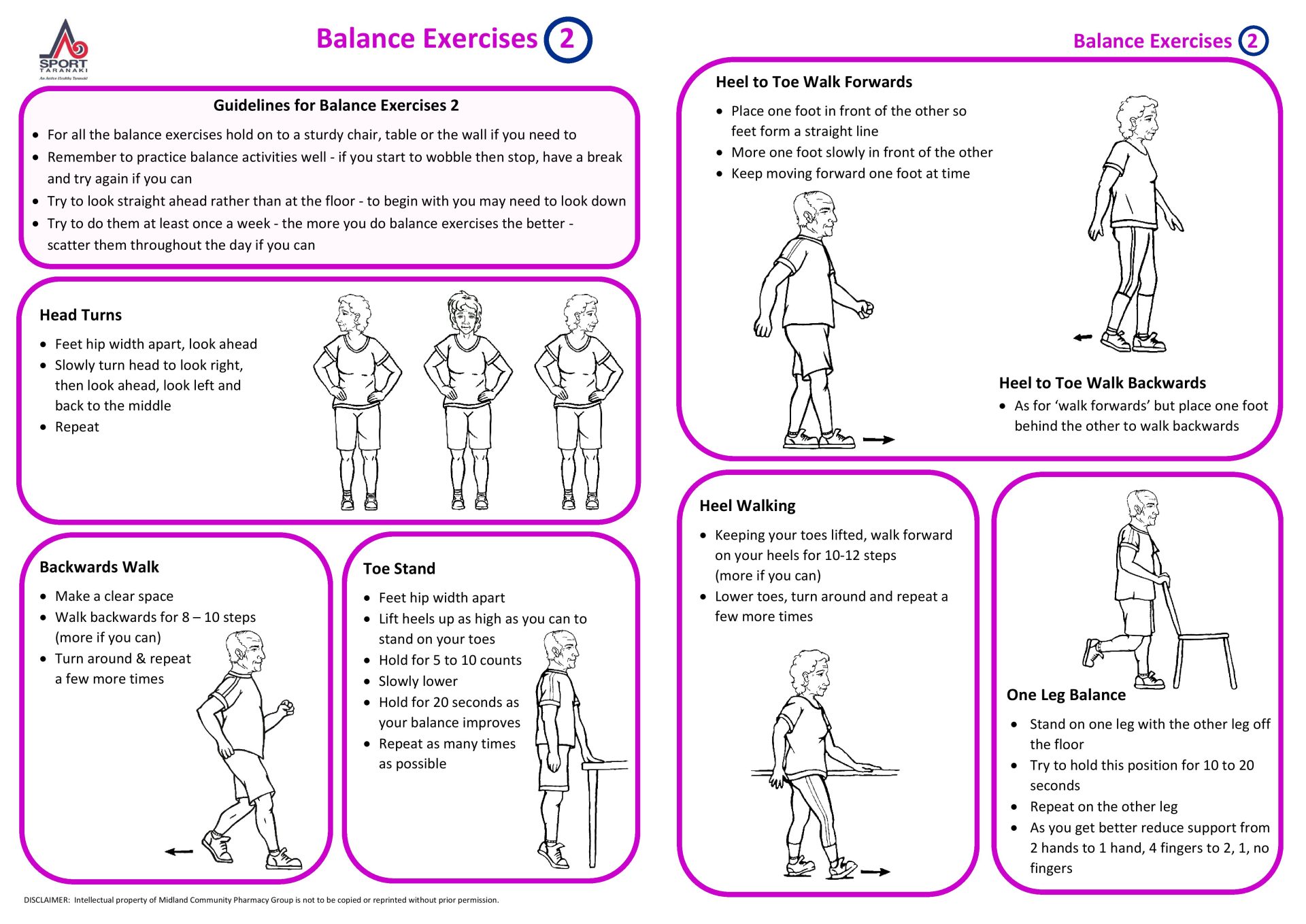 Improving Strength and Balance from home - New Plymouth Injury Safe - NPiS